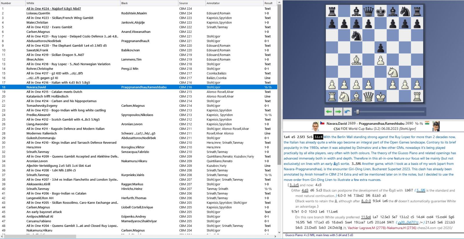 The new Opening Encyclopaedia 2025 - Your easy access to opening theory | ChessBase